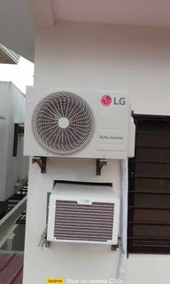 LG 2HP Dual Inverter Split Type Aircon HS-18ISY, TV & Home Appliances ...