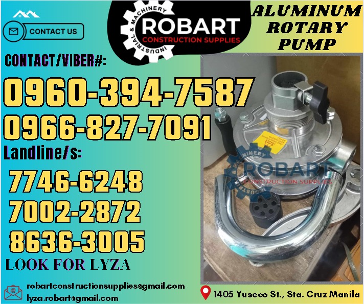 "Lota" Aluminum Rotary Pump, Commercial & Industrial, Construction Tools & Equipment on Carousell