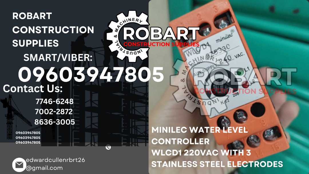 Minilec Water level controller WLCD1 220VAC with 3 stainless steel ...