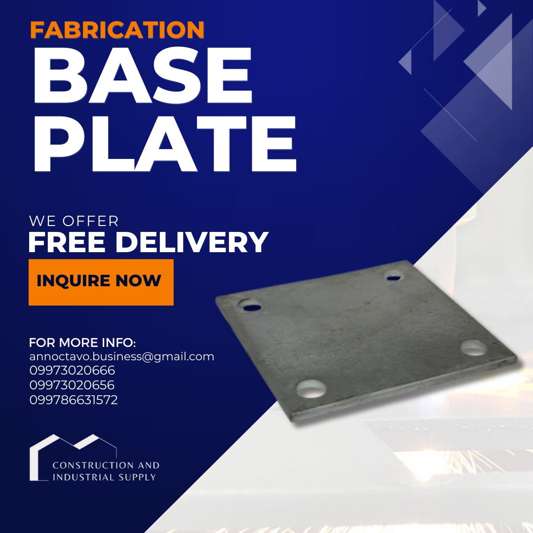 MS Base Plate 8mm | Northern Uprising | Anchor Rod | Cut Size Plate ...