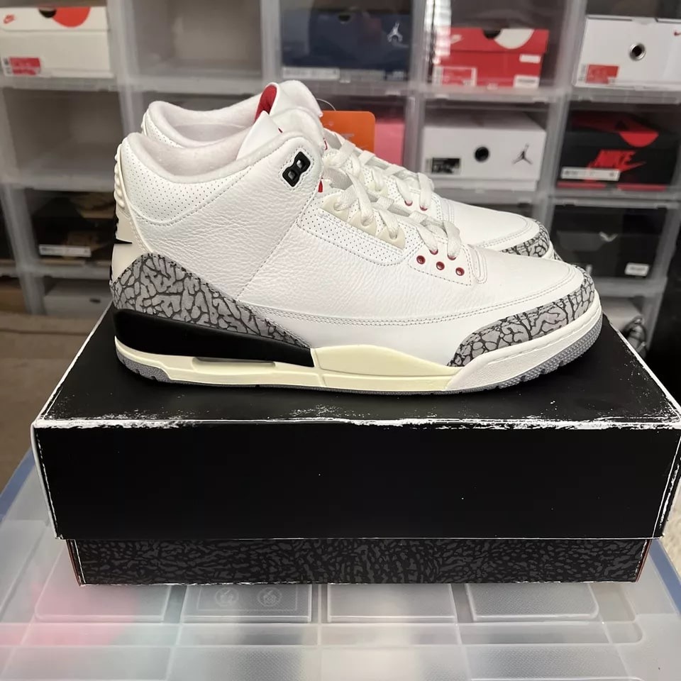 Original Air Jordan 3 Retro White Cement Reimagined Size 42 43 44 ...