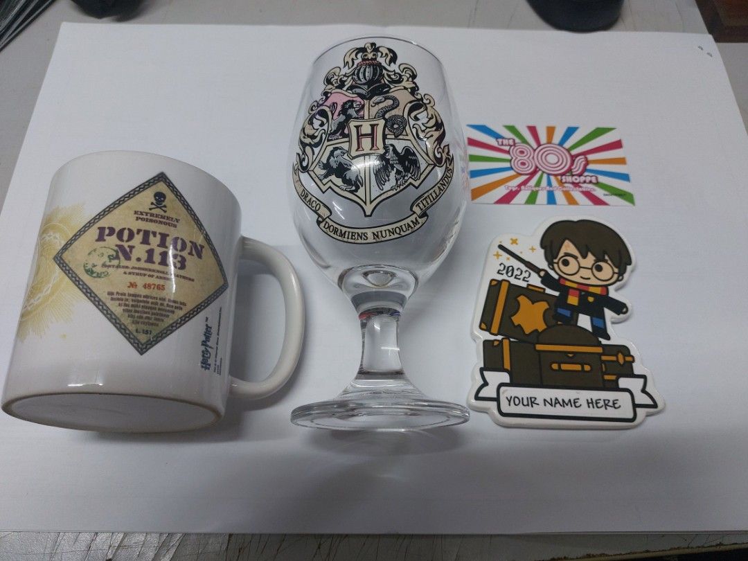 Original Harry Potter Hogwarts Paladone Glass and Mug, Hobbies & Toys ...