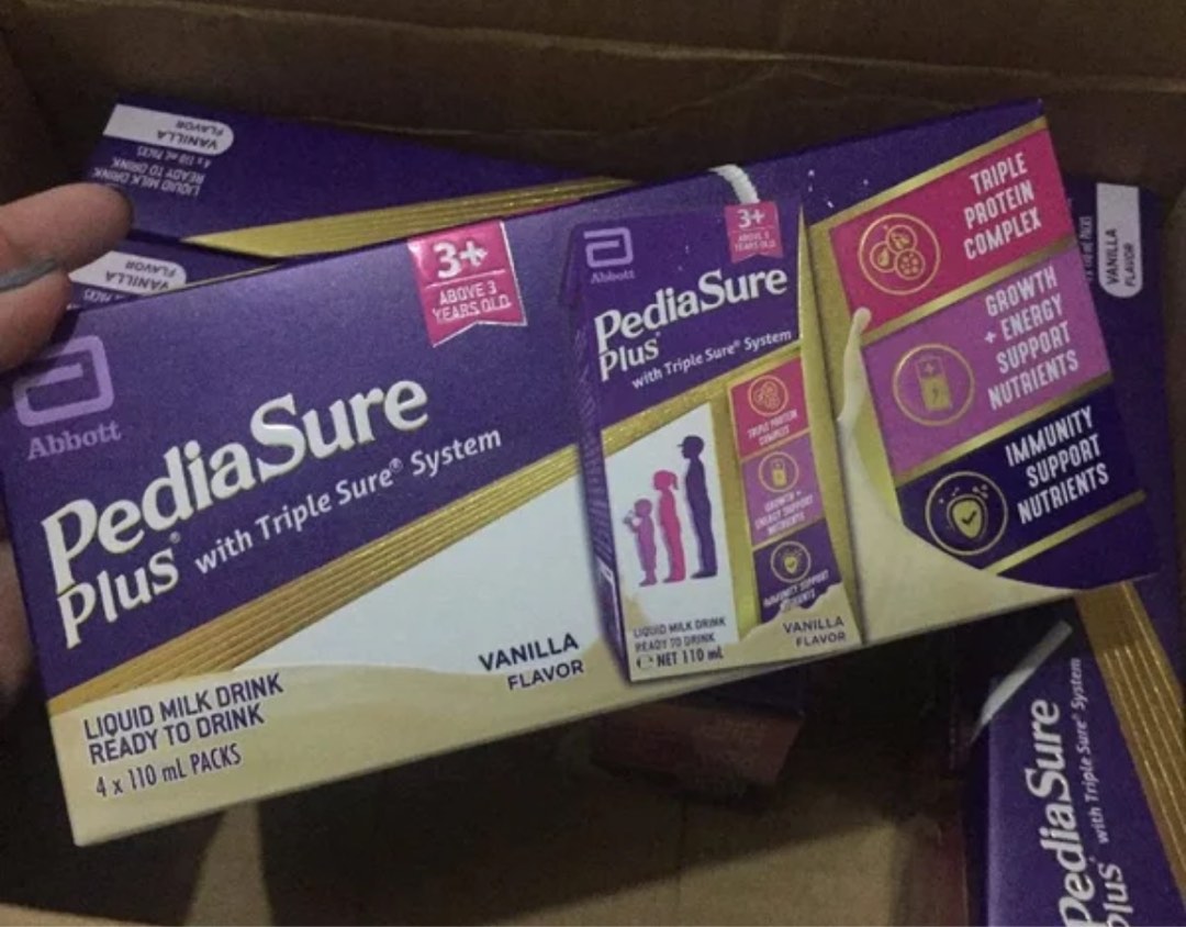 Pediasure Plus Ready to Drink Vanilla 110ML (4 PCS PER BOX) (EXPIRY ...