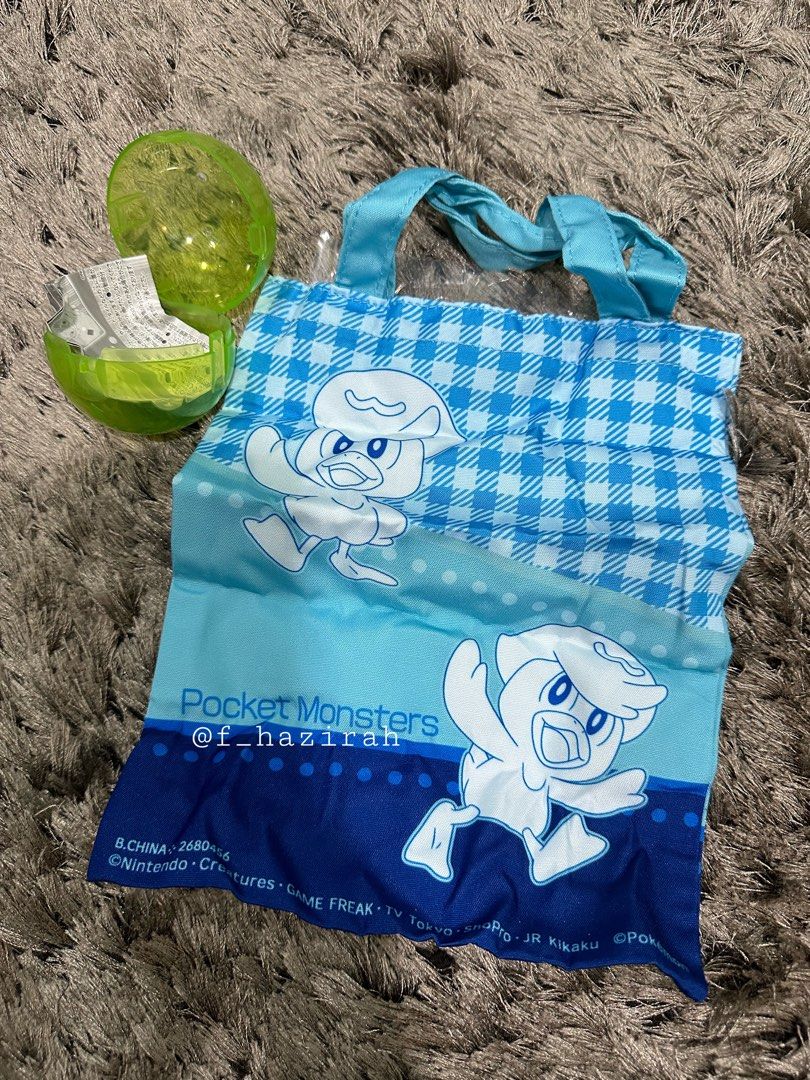 OFFICIAL QUAXLY - Pokemon TOTE BAG 10" x 8" Collection 5 BANDAI ...