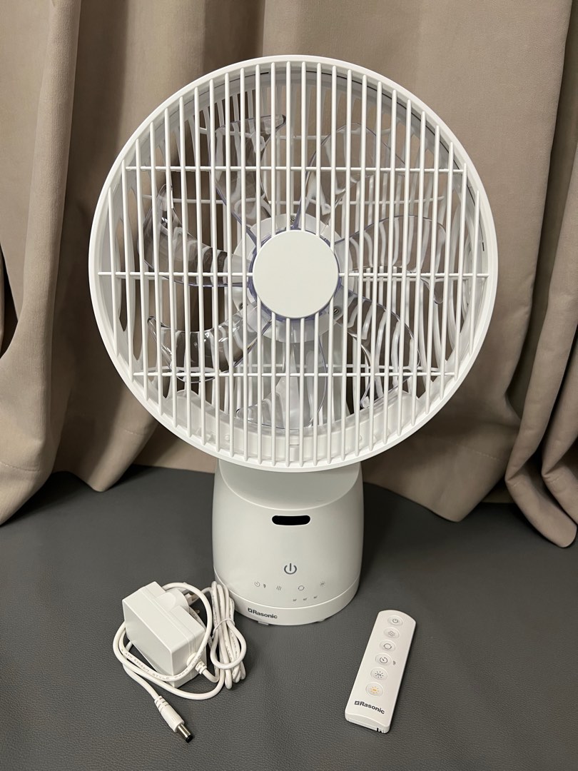 Rasonic 樂信牌 O-FAN+ O-FAN (約9吋) 珍珠白色風扇, 傢俬＆家居, 燈飾及風扇, 風扇 - Carousell