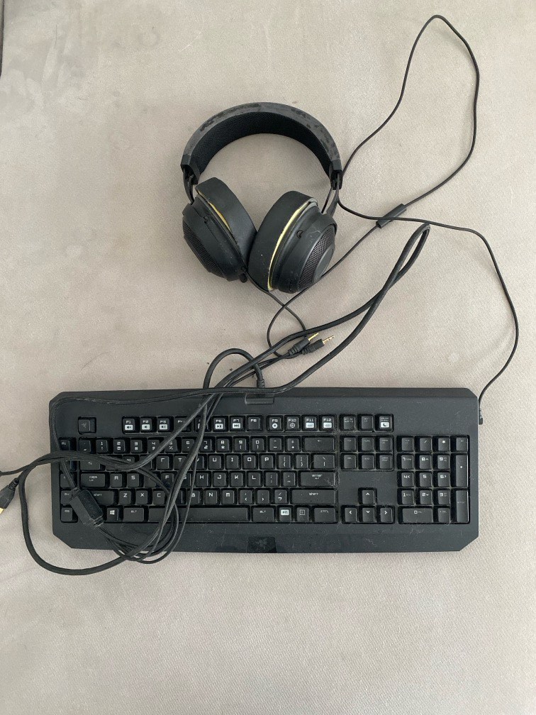 Razor Keyboard And Headset Computers And Tech Parts And Accessories Computer Keyboard On Carousell