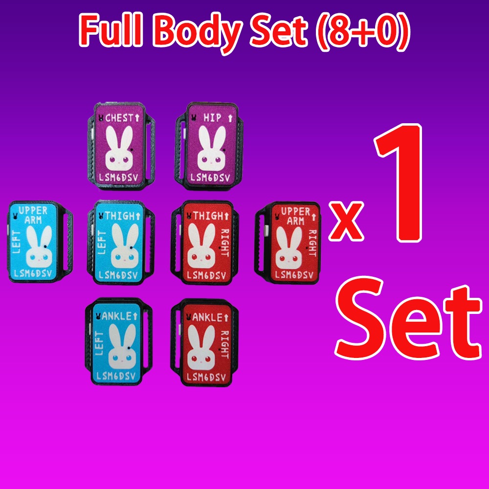 SlimeVR "Blueberry Cheesecake" LSM6DSV Full-Body Trackers (8+0 Set ...