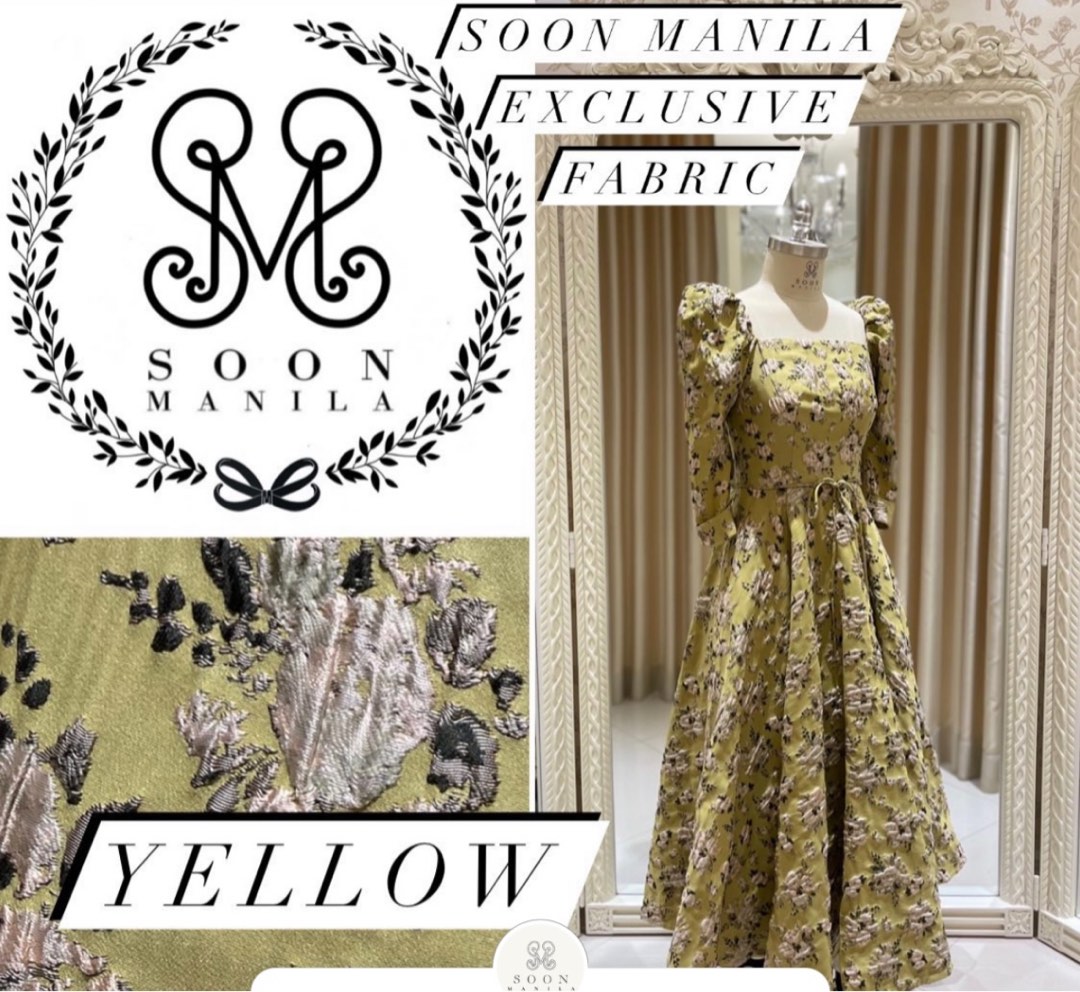 Soon Manila Norielle Dress in Yellow, Women's Fashion, Dresses & Sets ...