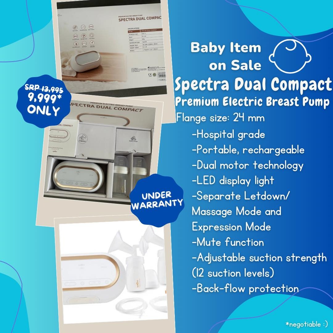 Spectra Dual Compact Premium Electric Breast Pump, Babies & Kids ...