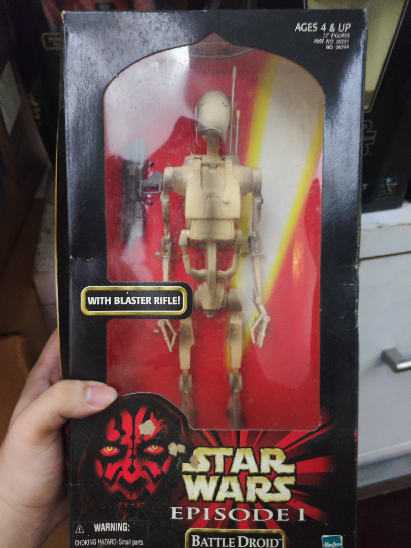 Star Wars Episode 1 Battle Droid with Blaster Rifle by Hasbro 1999 ...