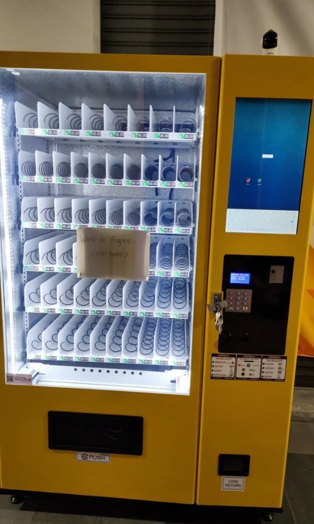 Touch Screen Vending Machine (Ewallet, Note Return, Coin Exchange ...