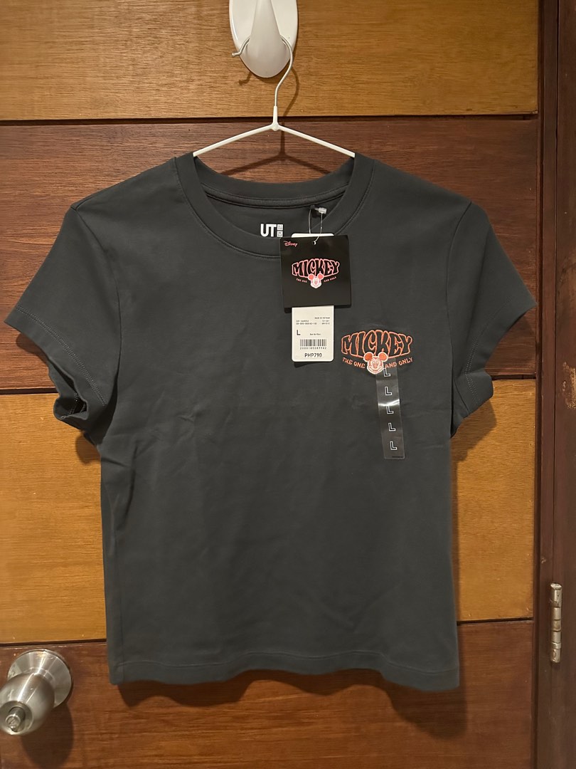 Uniqlo Mini Short Sleeve Mickey, Women's Fashion, Tops, Shirts on Carousell
