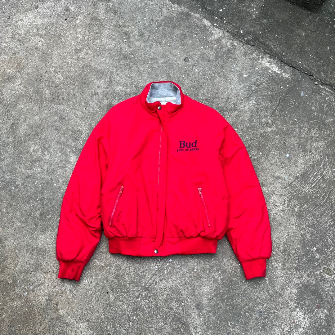 Vintage Boxy King of beers Bomber Jacket, Men's Fashion, Coats, Jackets ...