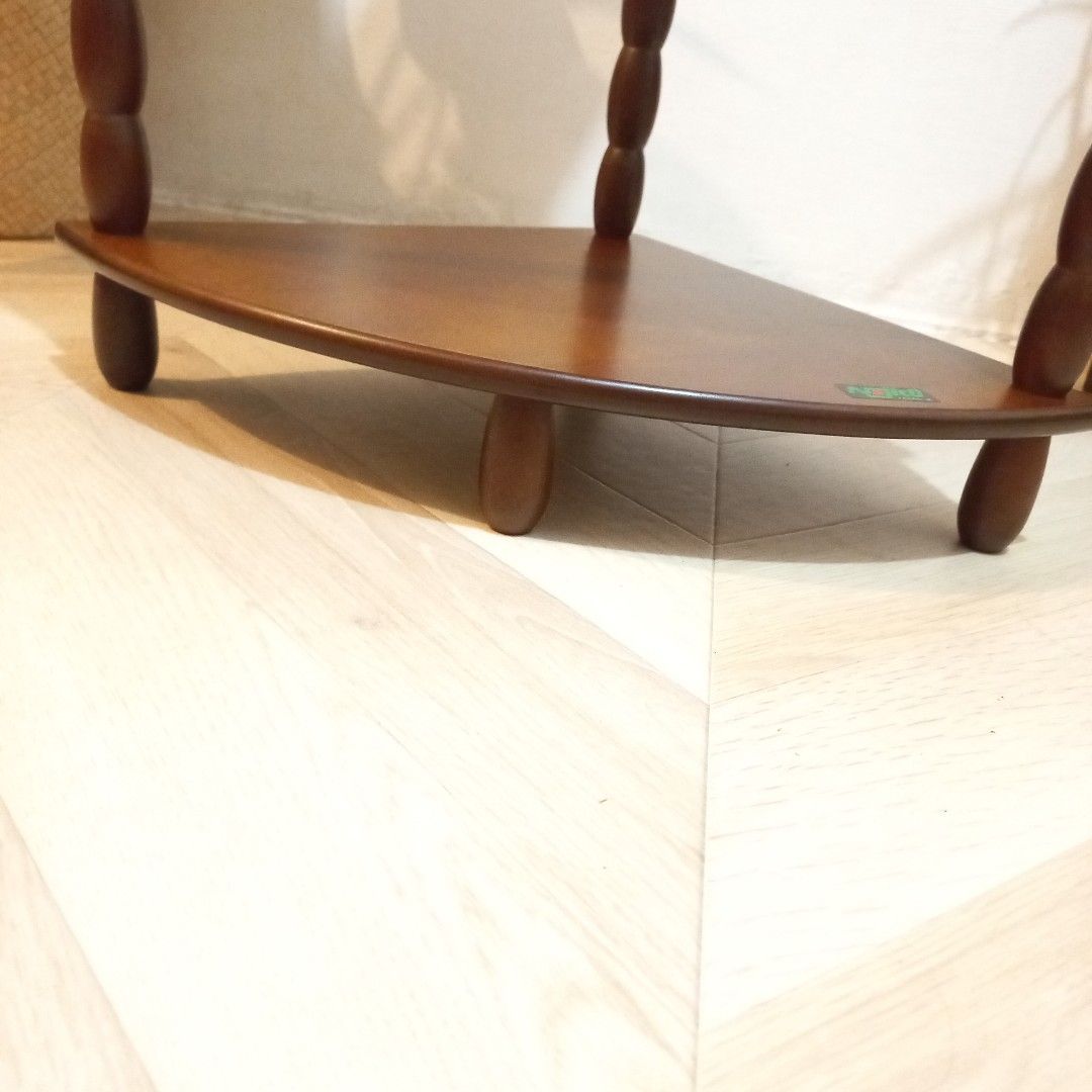 Vintage Najico spindle corner shelf rack midcentury modern, Furniture ...
