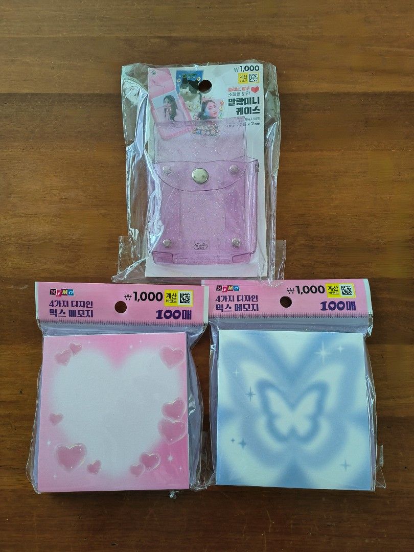 wts/lfb daiso korea pc holder notepad txt nct riize stray kids bts ...