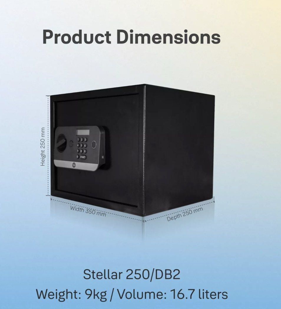 YALE Stellar 250/DB2, Furniture & Home Living, Security & Locks, Safe ...