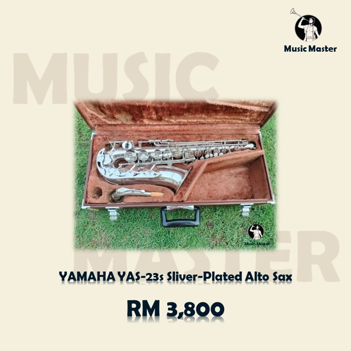 YAMAHA YAS-23s Sliver-Plated Alto Sax, Hobbies & Toys, Music & Media ...