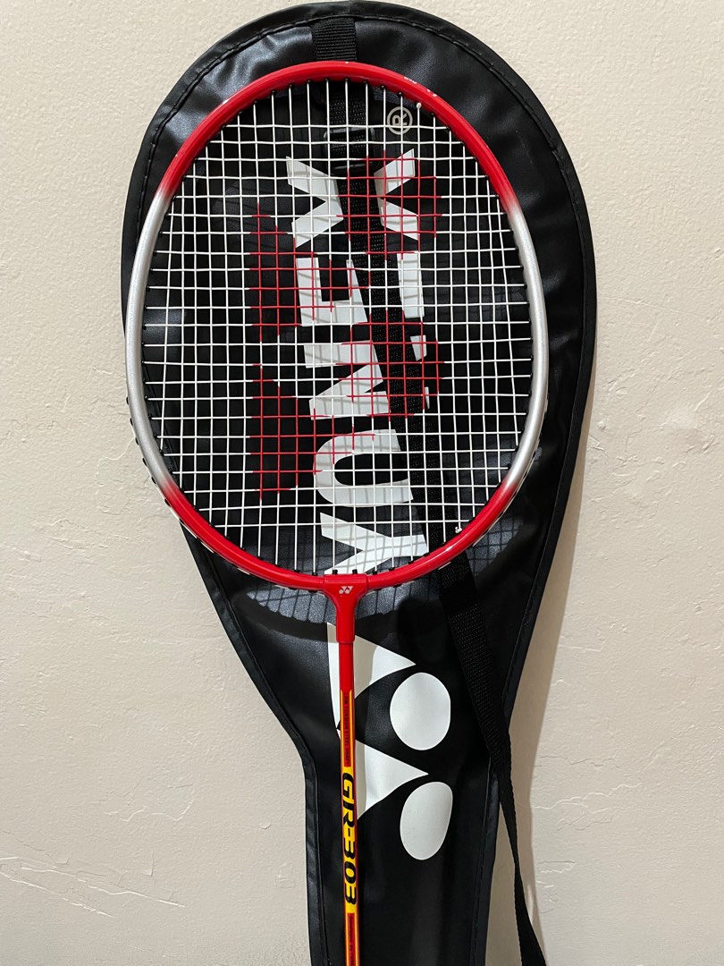 YONEX BADMINTON RACKET GR 303 - RED, Olah Raga, Perlengkapan Olahraga ...