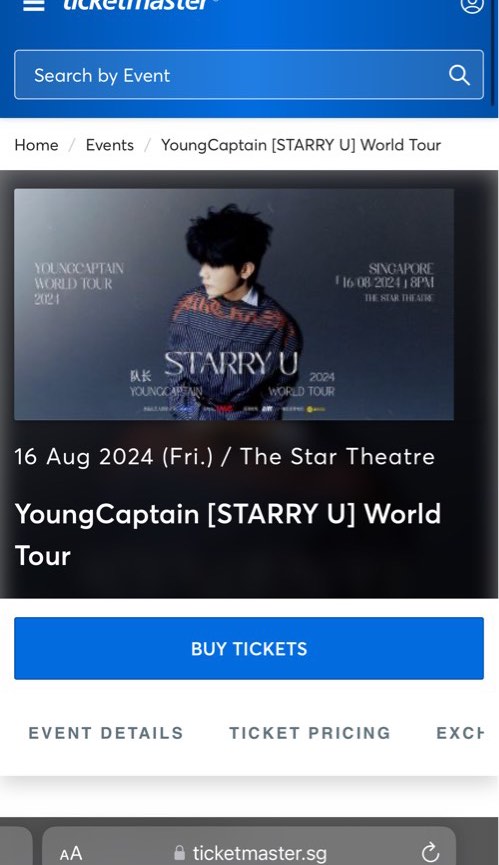 YoungCaptain [STARRY U] World Tour 16 AUG 2024, Tickets & Vouchers, Event Tickets on Carousell