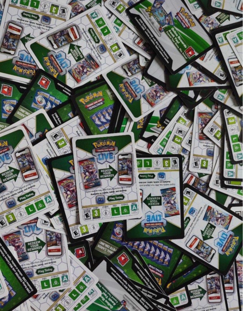 TCGO POKEMON CARD CODES Obsidian Flames Paldea Evolved Scarlet and ...