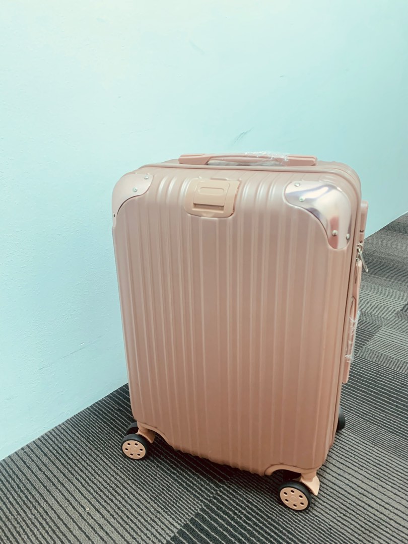 20” pink cabin luggage, Hobbies & Toys, Travel, Luggage on Carousell