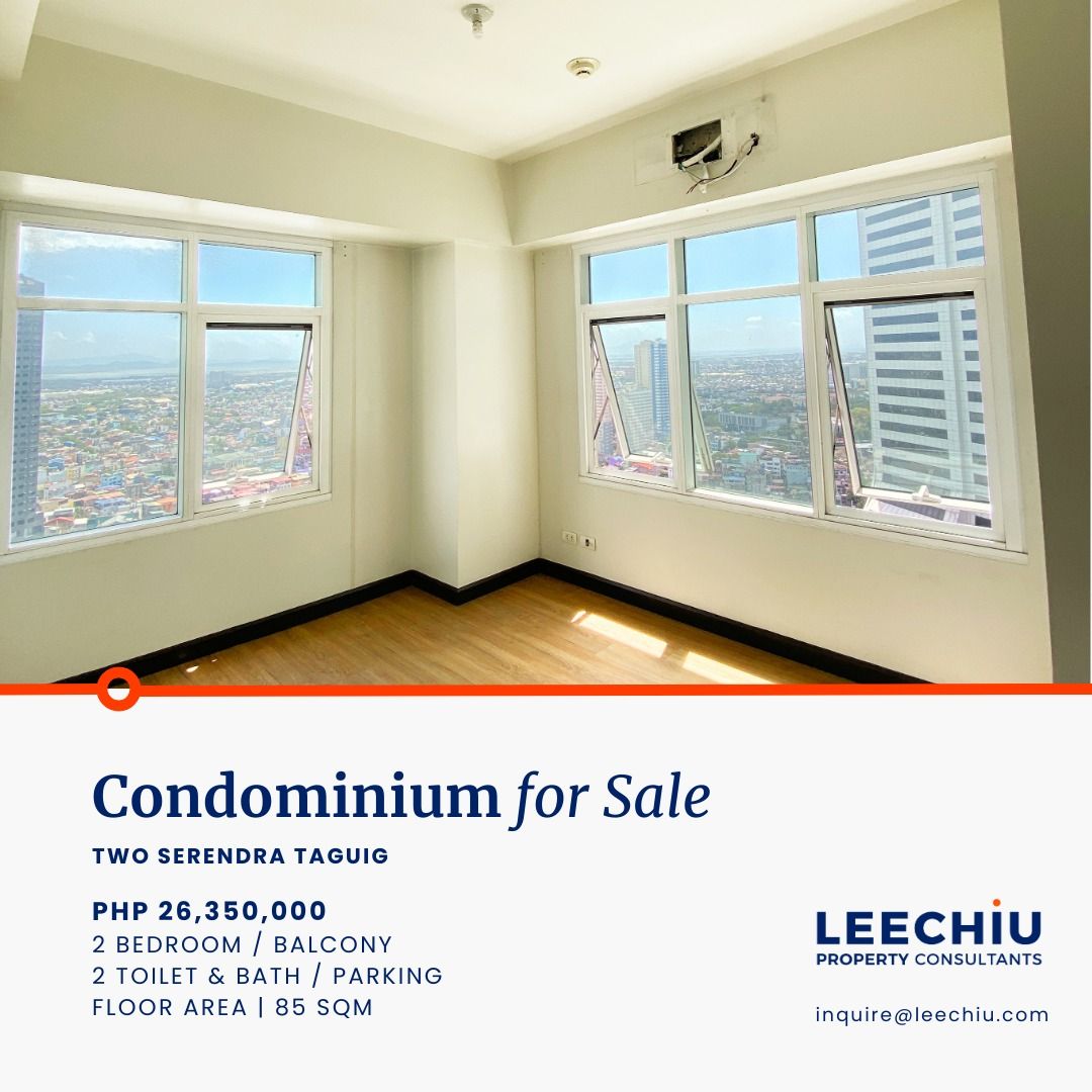 2BR Condominium for Sale in Two Serendra Aston Tower BGC Taguig, Property, For Sale, Apartments ...