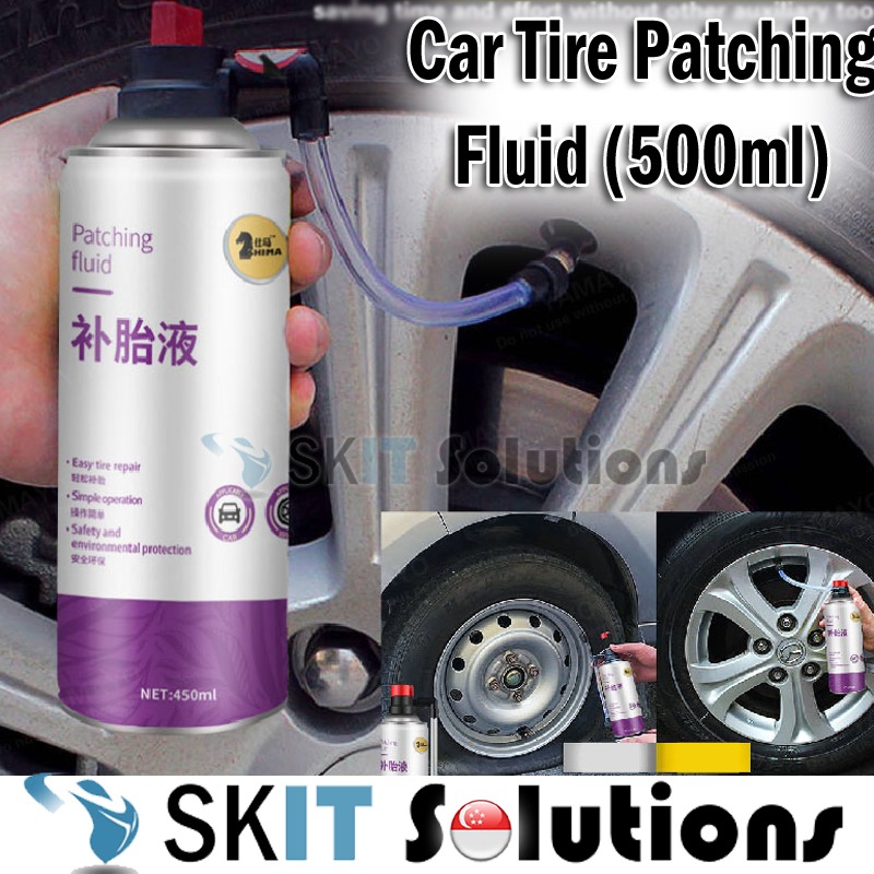 500ml Pneumatic Tyre Filing Patching Fluid Tire Sealer Inflator Spray ...