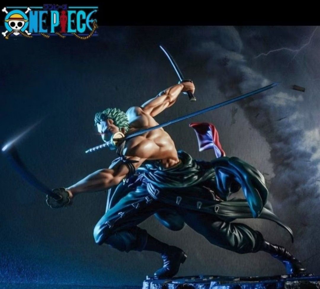 Action Figure One Piece - Roronoa Zoro, PVC, Toys & Collectibles ...