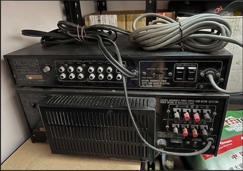 Vintage Hitachi pre-amplifier and Power amplifier ., Audio, Soundbars ...