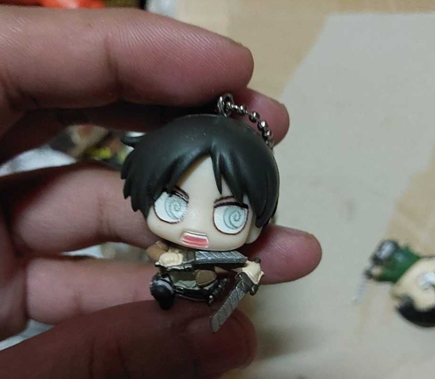 Attack on Titan Eren Yeager Chimi Chara Gashapon Figure Keychain ...