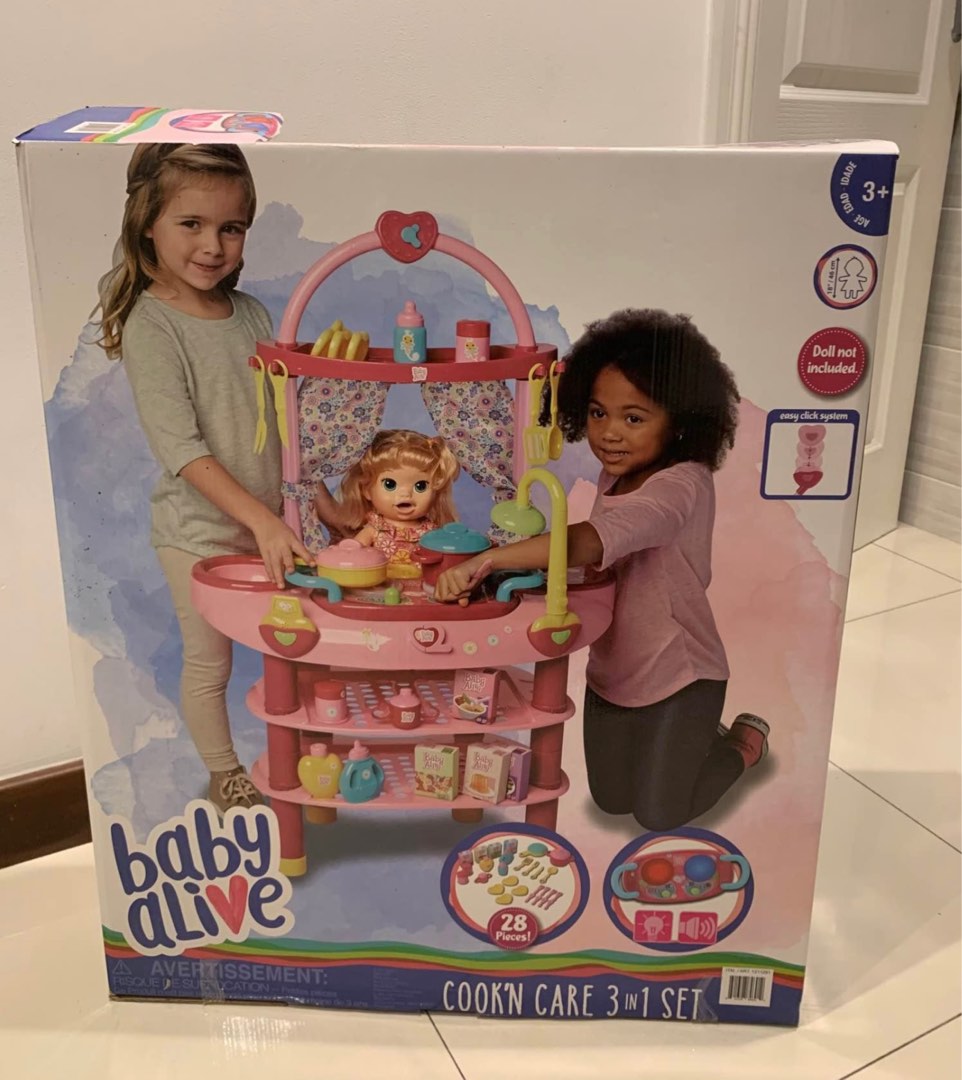 Baby Alive Cooking Set, Bayi & Anak, Mainan & Baby Walker di Carousell