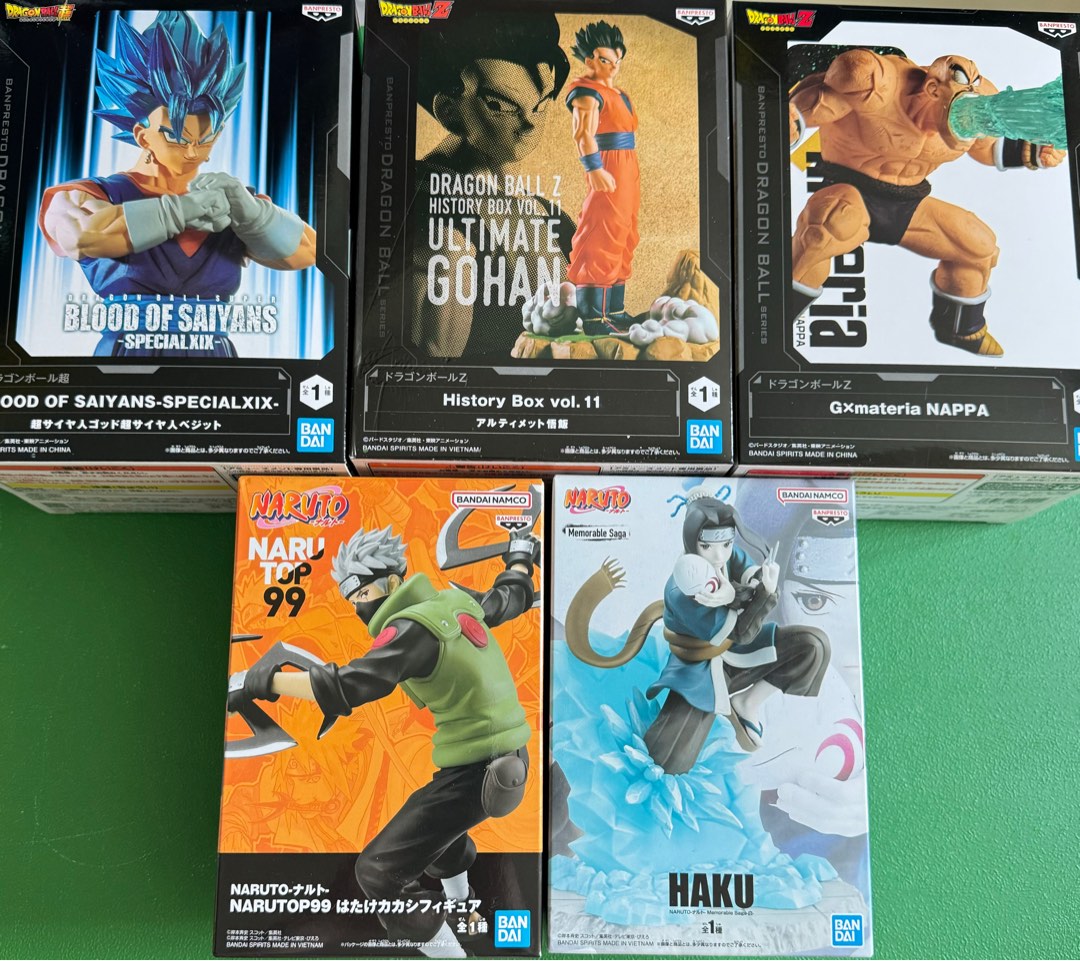 BANDAI DRAGON BALL & NARUTO FIGS, Hobbies & Toys, Toys & Games on Carousell