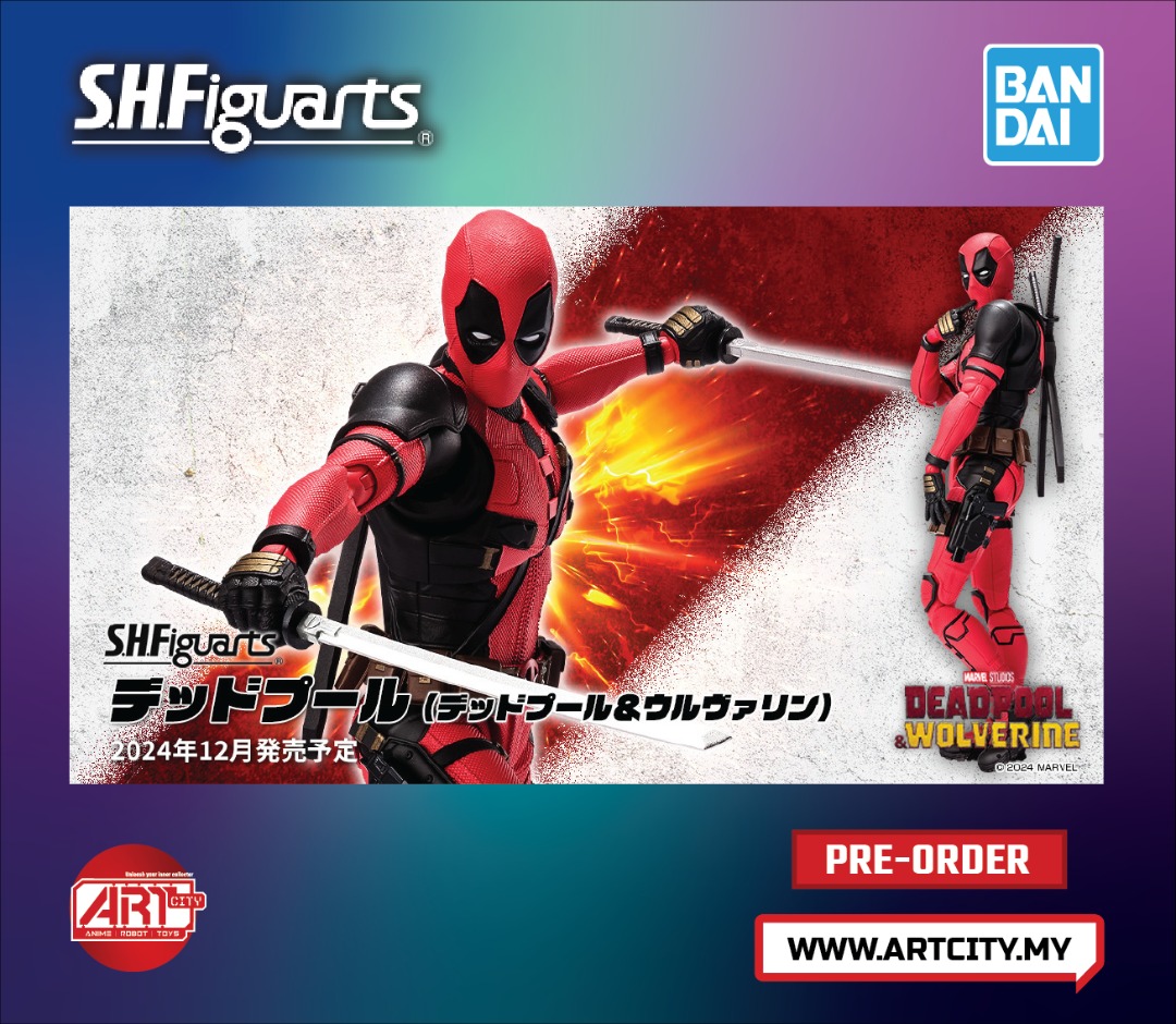 Bandai S.H.Figuarts - SHF Deadpool - Deadpool & Wolverine, Hobbies ...