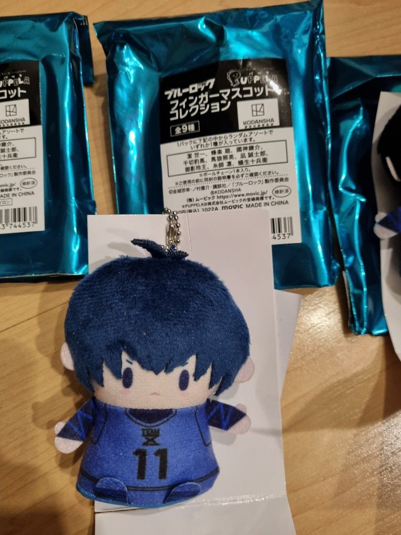 Bluelock Blue Lock Puppela Finger Puppet Plush (Isagi, Itoshi Rin, Aryu ...