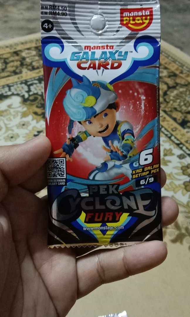 Boboiboy card pek cyclone fury, Hobbies & Toys, Toys & Games on Carousell