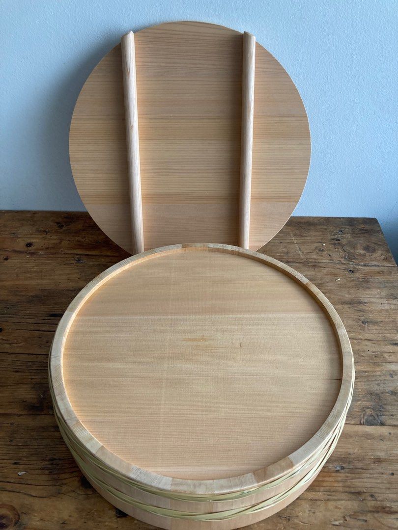 (Brand New)With lid- Japanese Handai / Hangiri / Sushi oke for sushi ...