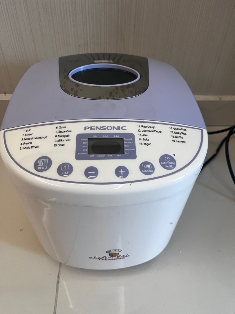 Pensonic Bread Maker | PBM-2000, TV & Home Appliances, Kitchen Appliances, Breadmakers on Carousell