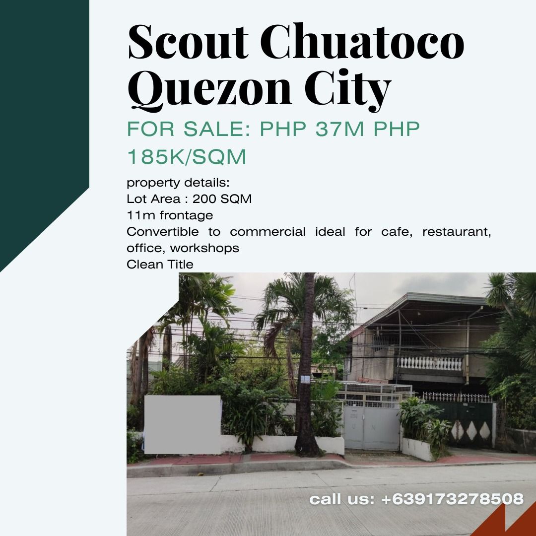 **buyer only** 200sqm lot area in Scout Chuatoco, Quezon City for sale ...