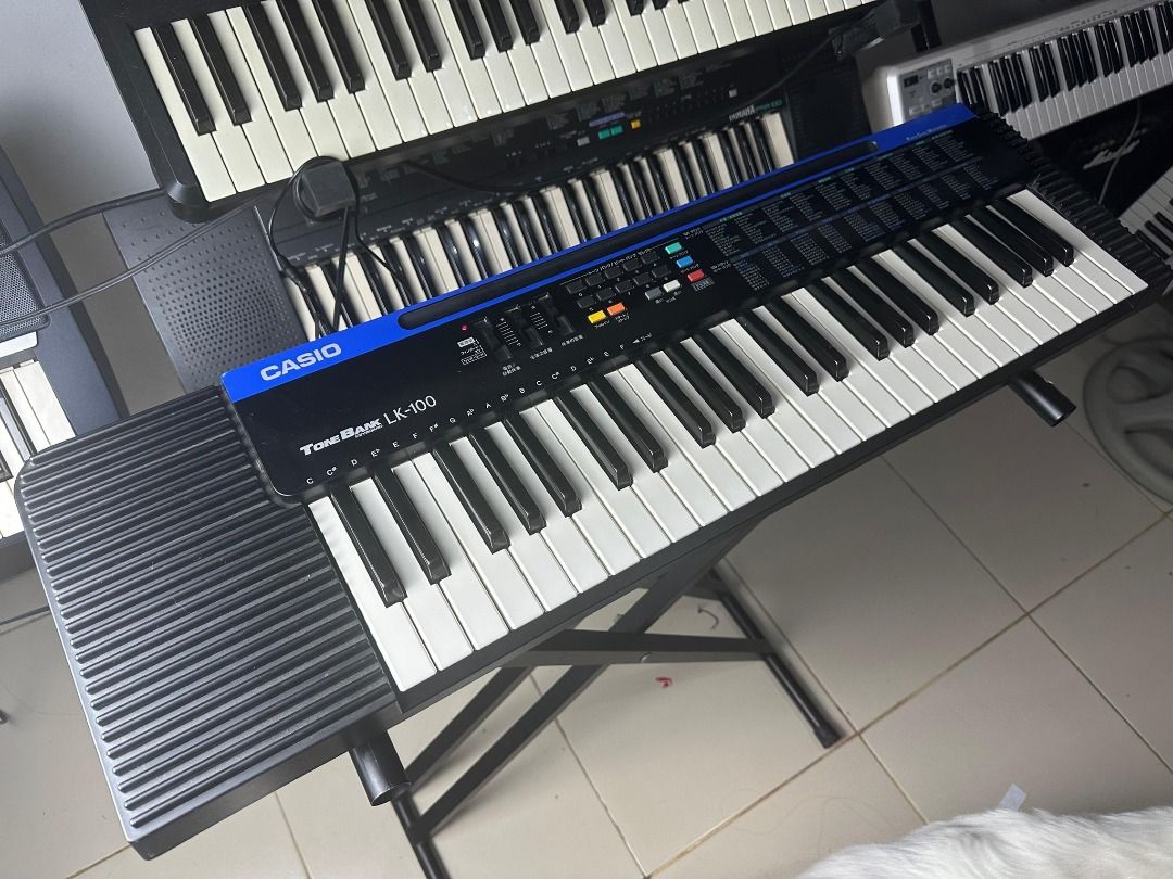 Casio LK-100 49 Keys Portable Keyboard Piano Organ for Beginners Kids ...