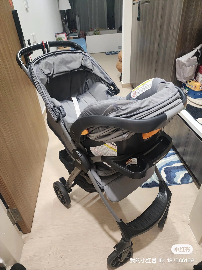 Chicco bravo plus stroller with carrier and base, Babies & Kids, Going ...