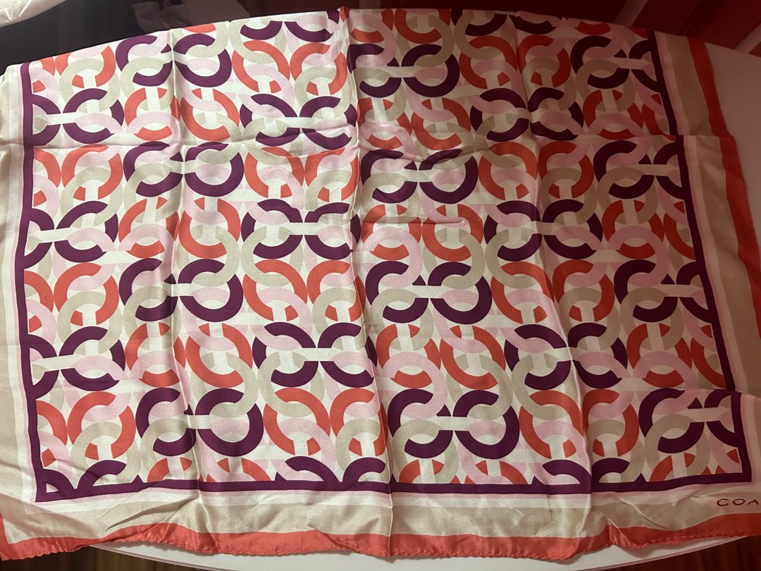 Coach Silk scarf, Women's Fashion, Watches & Accessories, Scarves on ...