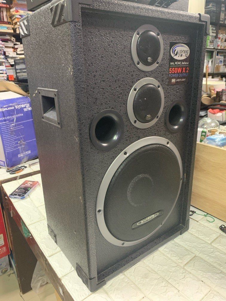 DbAudio Lightning 3way -12" 550watts Power Output w Laser Light, Audio ...