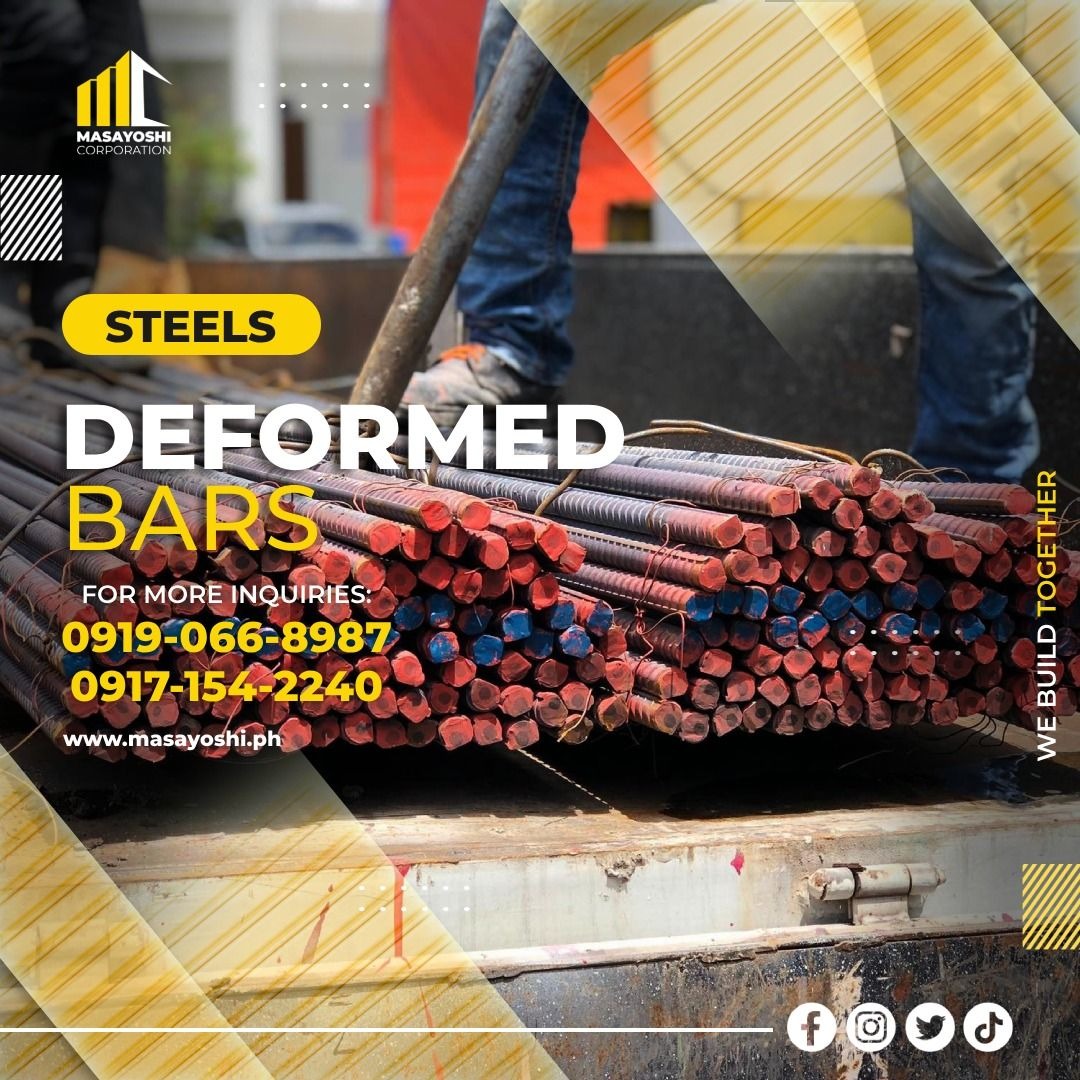 Deformed Bar 9mm x 6m | Rebar | Reinforcement Bar | Steel Bars | RSB ...