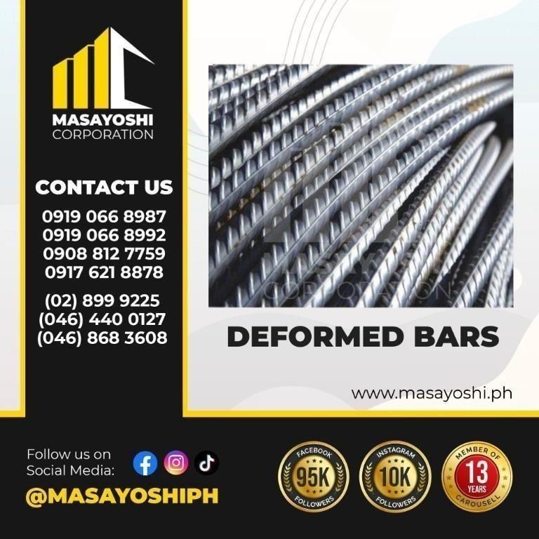 Deformed Bars | Corrugated Bars | Kabilya | Bakal | Rebar | RSB ...