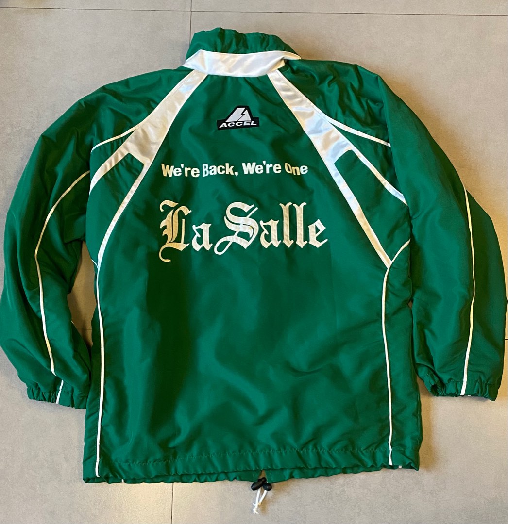 DLSU university jacket Accel Large Mens, Men's Fashion, Coats, Jackets ...