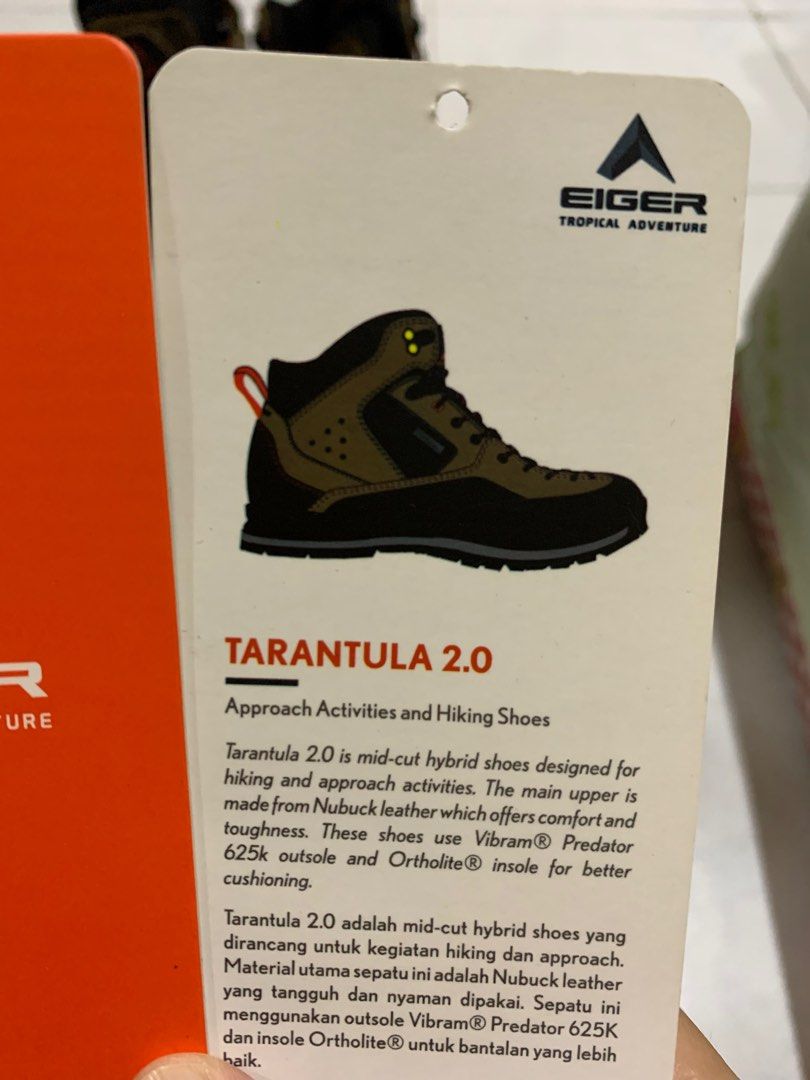 Eiger tarantula sepatu gunung size 39, Olah Raga, Perlengkapan Olahraga ...
