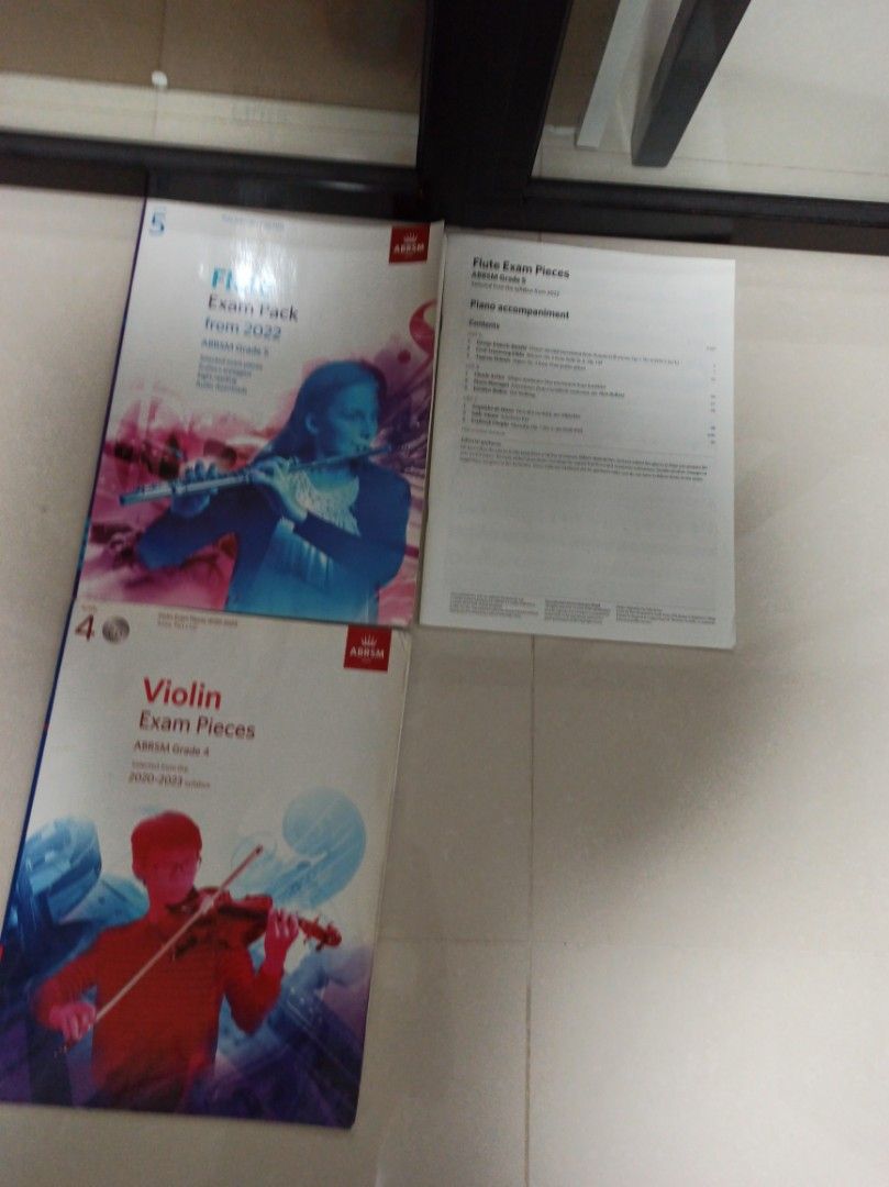 Flute grade 5 and Violin Grade 4, Hobbies & Toys, Music & Media, Music ...
