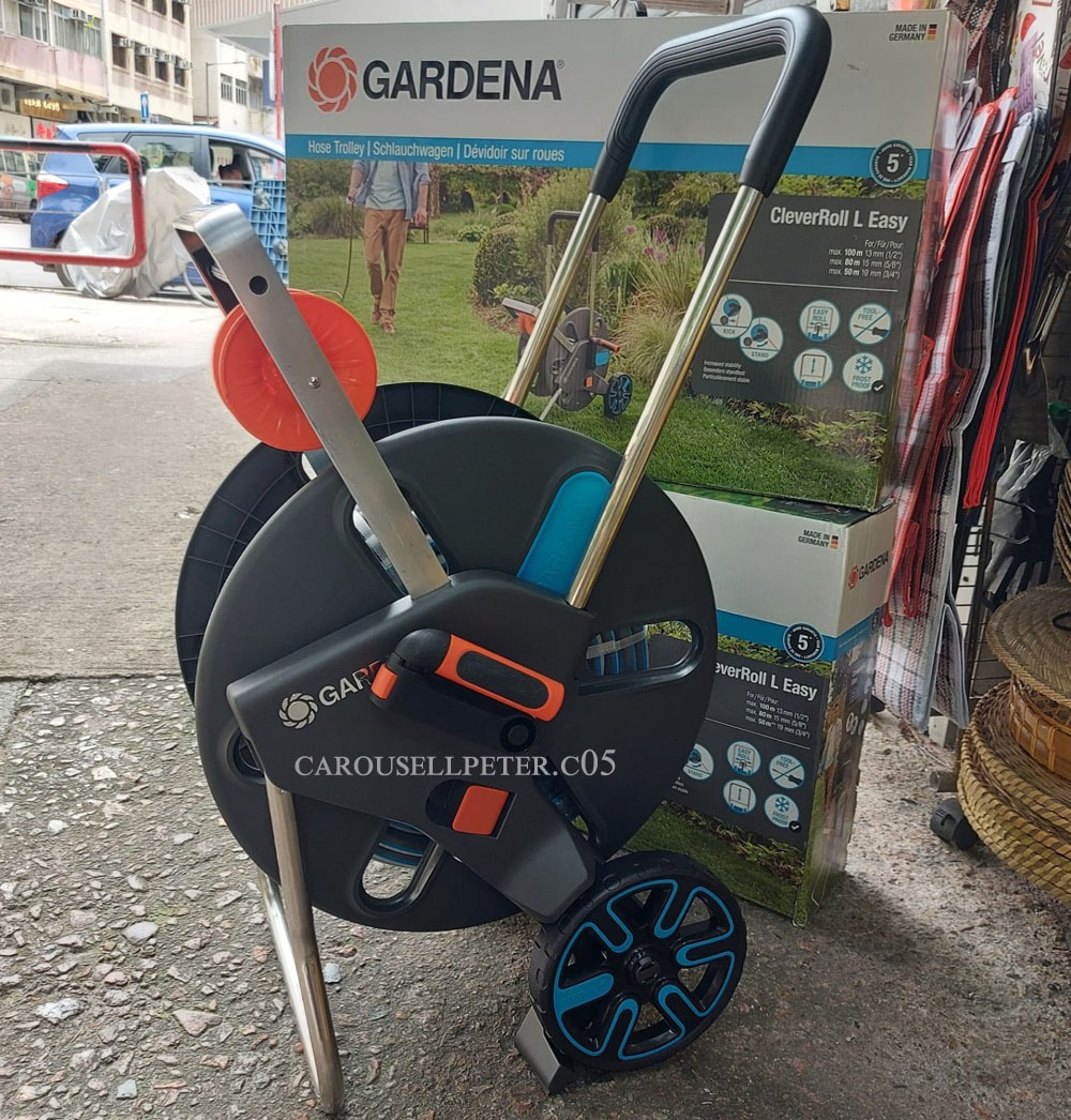 GARDENA Hose Trolley CleverRoll L Easy 花園 喉轆 車架, 傢俬＆家居, 園藝, 軟管和澆水裝置 ...