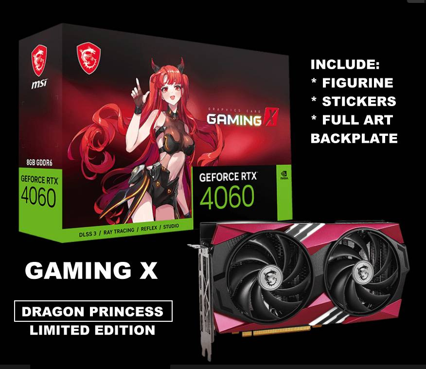 gigabyte RTX 4060 bnew also msi gaming x mlg limited dragon princess ...