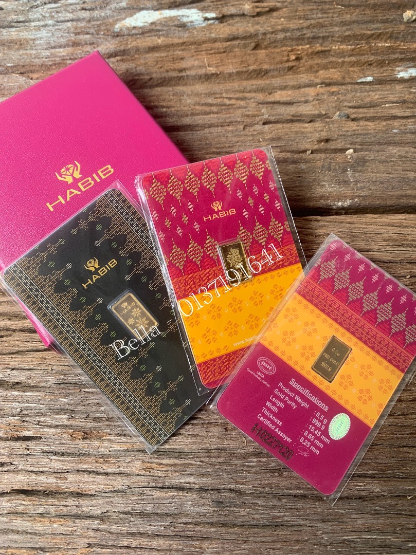 Habib Gold Bar 999, Women's Fashion, Jewelry & Organisers, Body Jewelry ...